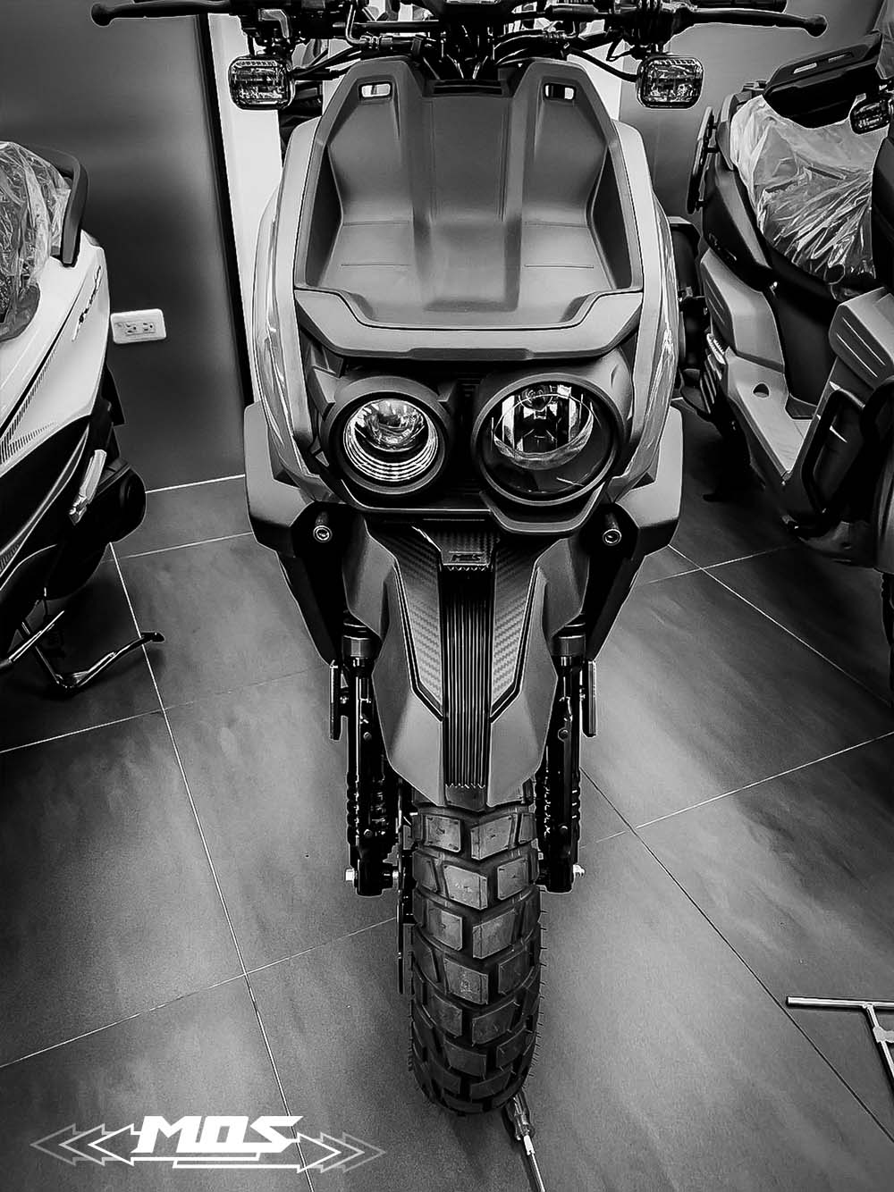 YAMAHA BWS水冷 造型壓花前土除-實車照 - MOS